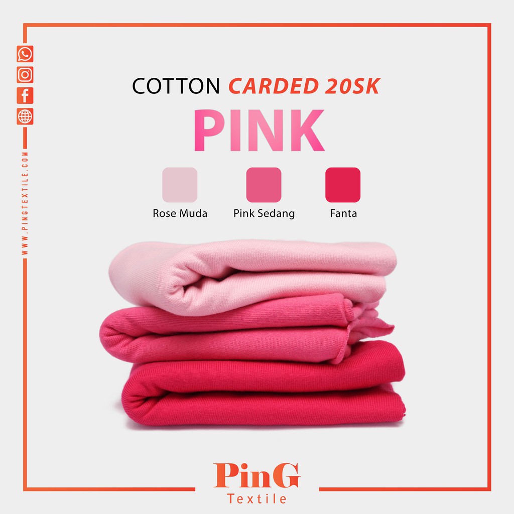 Jual COTTON CARDED 20SK | PINK BAHAN KAIN KAOS | Shopee Indonesia Jual COTTON CARDED 20SK | PINK BAHAN KAIN KAOS | Shopee Indonesia