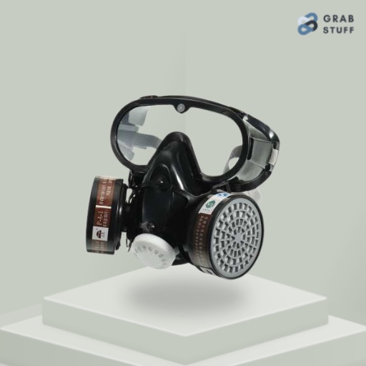 Jual Masker Gas Respirator Full Face Anti-Dust Chemical / Masker Gas ...