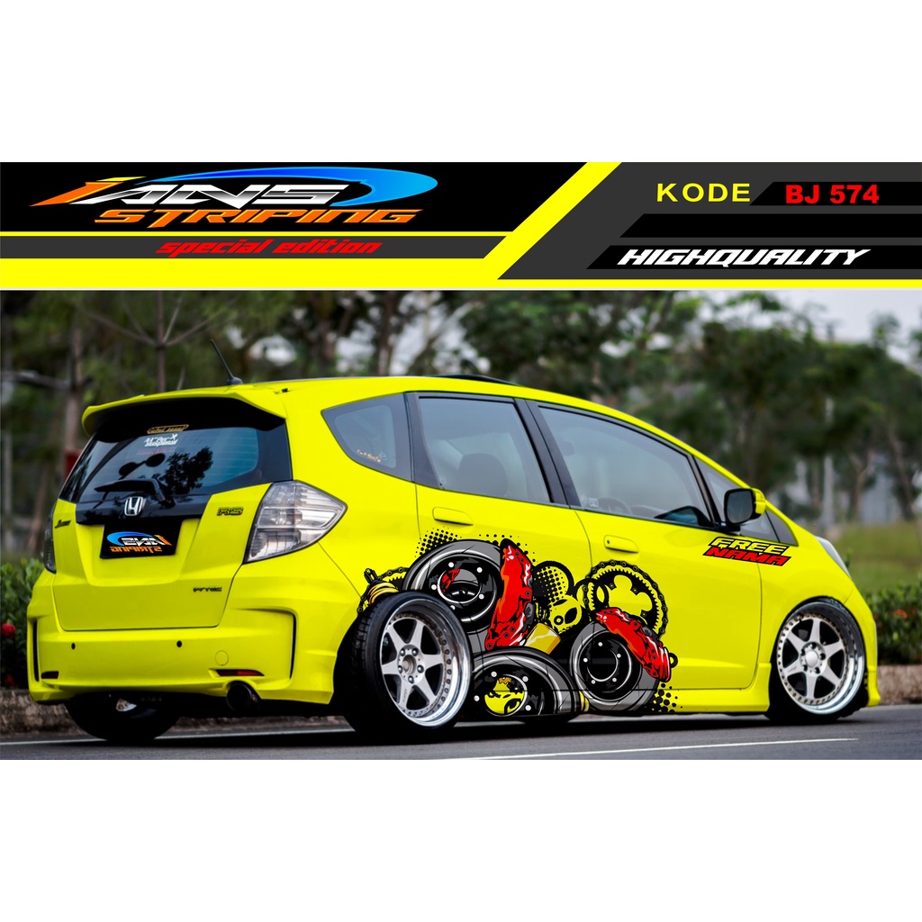 Jual VARIASI MOBIL HONDA JAZZ / STIKER MOBIL BRIO AVANZA YARIS XENIA ...