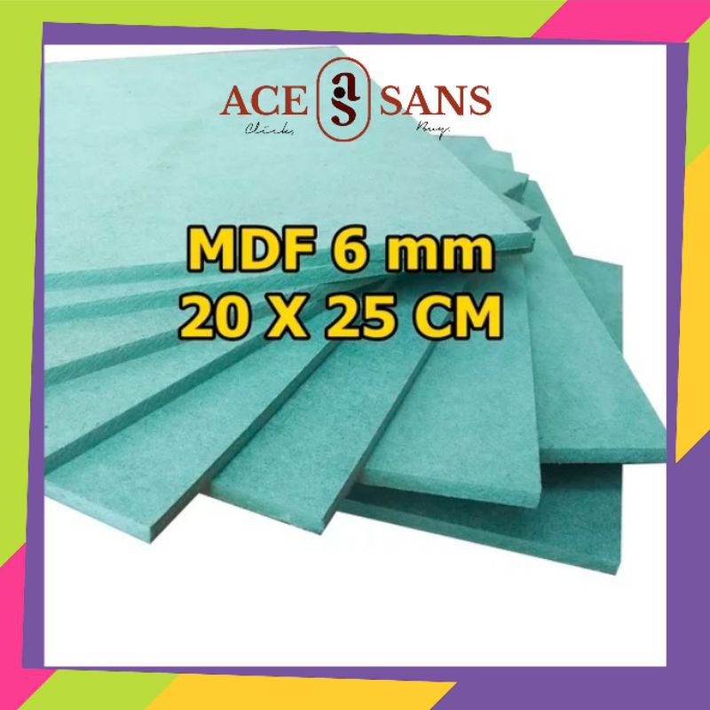 Jual Papan MDF Premium Tebal 6 mm 20 x 25 cm I Papan MDF I Papan ...
