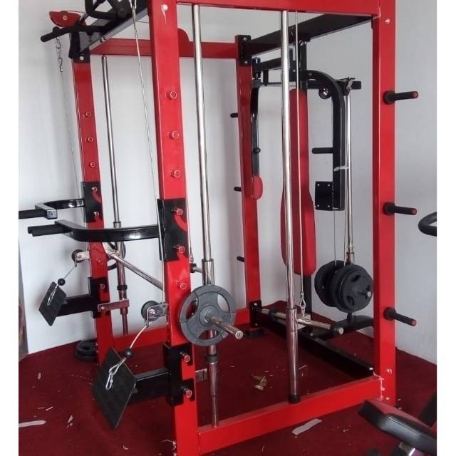 Jual ALAT FITNESS MULTIFUNGSI POWER RACK TEMPAHAN | Shopee Indonesia