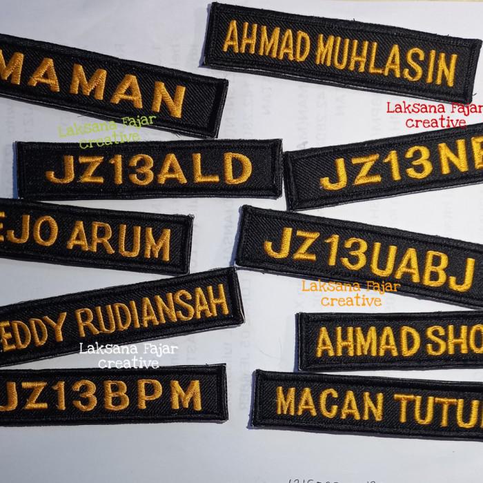 Jual Patch / Emblem / Papan Nama Bordir Pakai Perekat | Shopee Indonesia