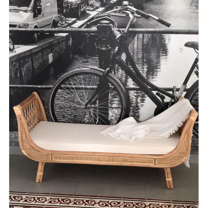 Jual Sofa bench rotan 3 seater | Shopee Indonesia