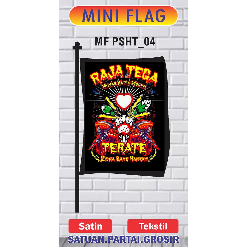 Jual GIANT FLAG PSHT/BENDERA CUSTOM PRINTING AREMA/BENDERA SATUAN ...
