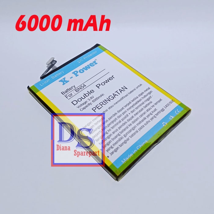 Jual Baterai Xiaomi Redmi Note 9 BN54 Batu Batre Battery Tanam Double ...