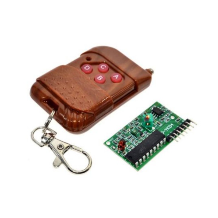 Jual RF 433Mhz 2262 2272 Module 4 Channel Wireless Remote Control Kit 4 ...