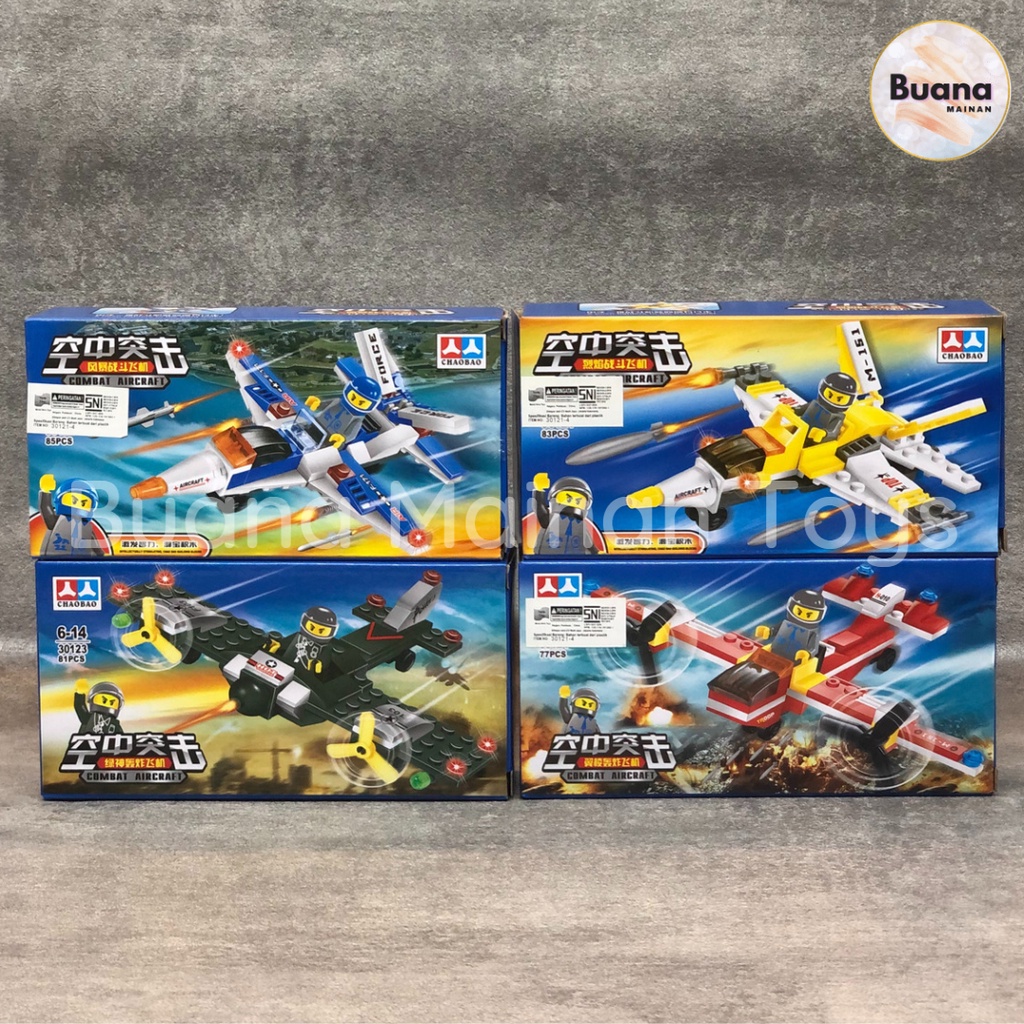 Jual BRICK CHAOBAO COMBAT AIRCRAFT 4 IN 1 30123 BRICKS MODEL PESAWAT ...