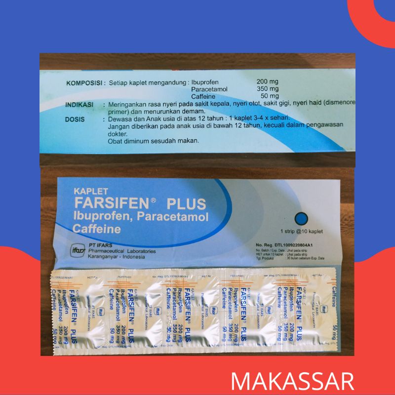Jual Farsifen Plus per strip obat nyeri, demam& sakit gigi | Shopee ...
