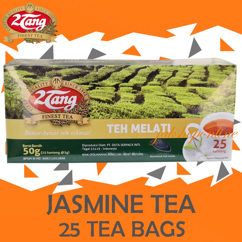 Jual 2Tang Jasmine Tea Reguler Box = 25 Pcs - 2 Tang Teh Melati Celup ...