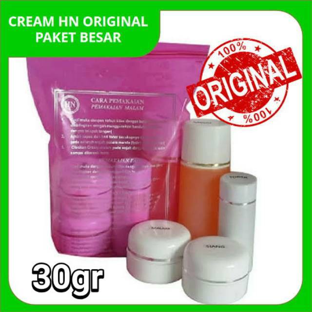 Jual CREAM HN 30gr Original Krim Wajah Glowing Pemutih Wajah & Flek ...