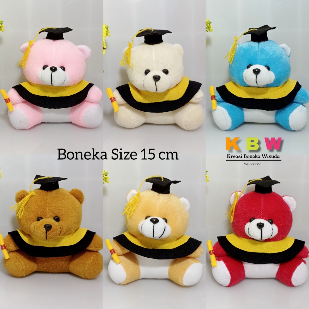 Jual Boneka wisuda syal mini ukuran 15 cm kecil boneka wisuda boneka ...