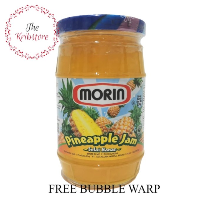 Jual MORIN Selai Roti Pineapple Nanas Jam Toples 330 gr | Shopee Indonesia