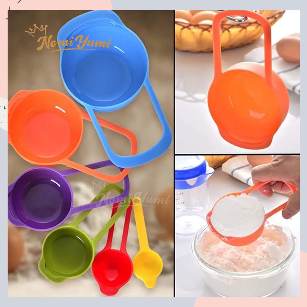 Jual NomiYumi - Sendok Takar Ukur Rainbow Set Measuring Spoon Rainbow ...