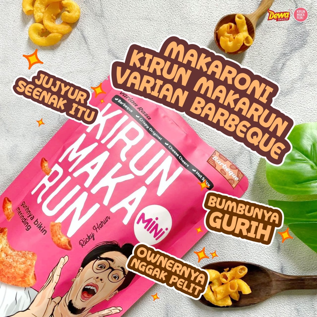 Jual SNACK ARTIS CAMILAN RASA BARBEQUE KIRUN MAKARUN CAMILAN SEHAT ...