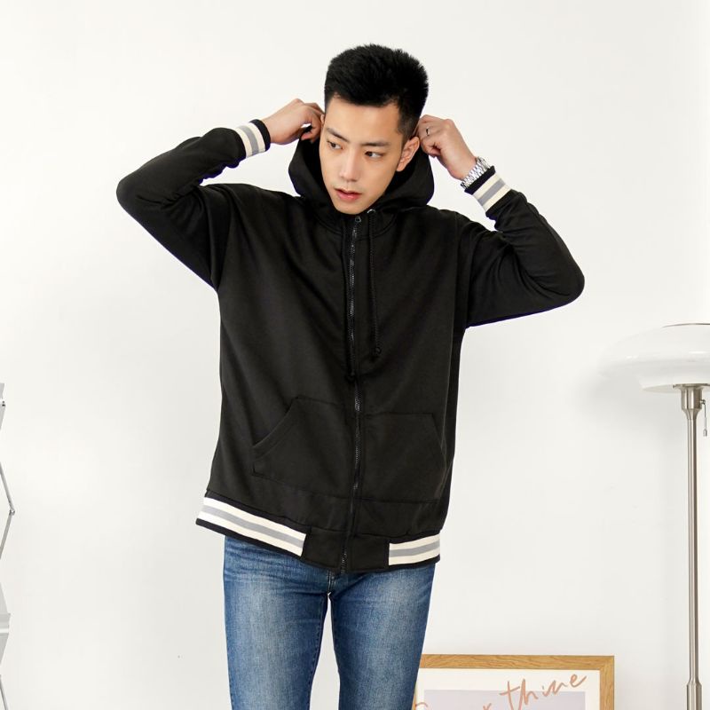 Jual Hodie Jacket Unisex//Jacket dengan detail terdapat zipper jacket ...