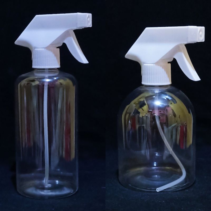 Jual Botol Spray 500ml Clear / Botol PET 500ml Clear Tutup Spray K ...