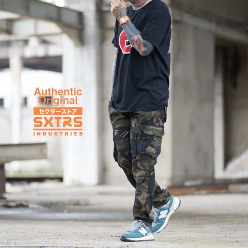 Jual ( Top seller no 1 TERMURAH ) Celana panjang cargo cowok Loreng ...