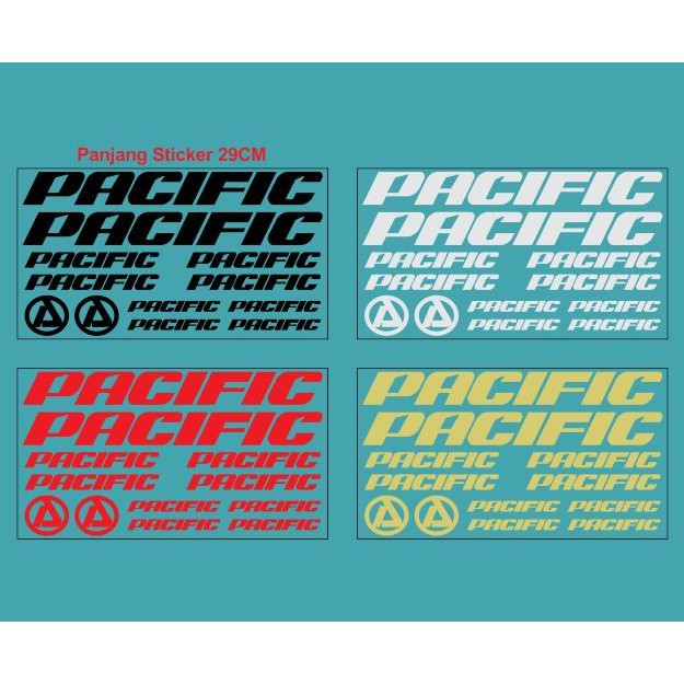 Jual Cutting Sticker Pacific Roadbike 29cm Sepeda Bike MTB dll | Shopee ...