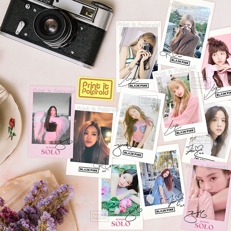 Jual Isi 12 BLACKPINK MEMBER SET Series + TTD sign Kpop Polaroid black ...