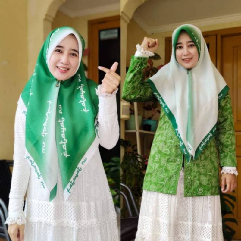 Jual HIJAB FATAYAT SERAGAM FATAYAT / MUSLIMAT hijab voal motif fatayat ...