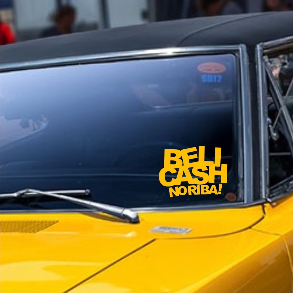 Jual Stiker Cutting Tulisan Beli Cash No Riba | Shopee Indonesia