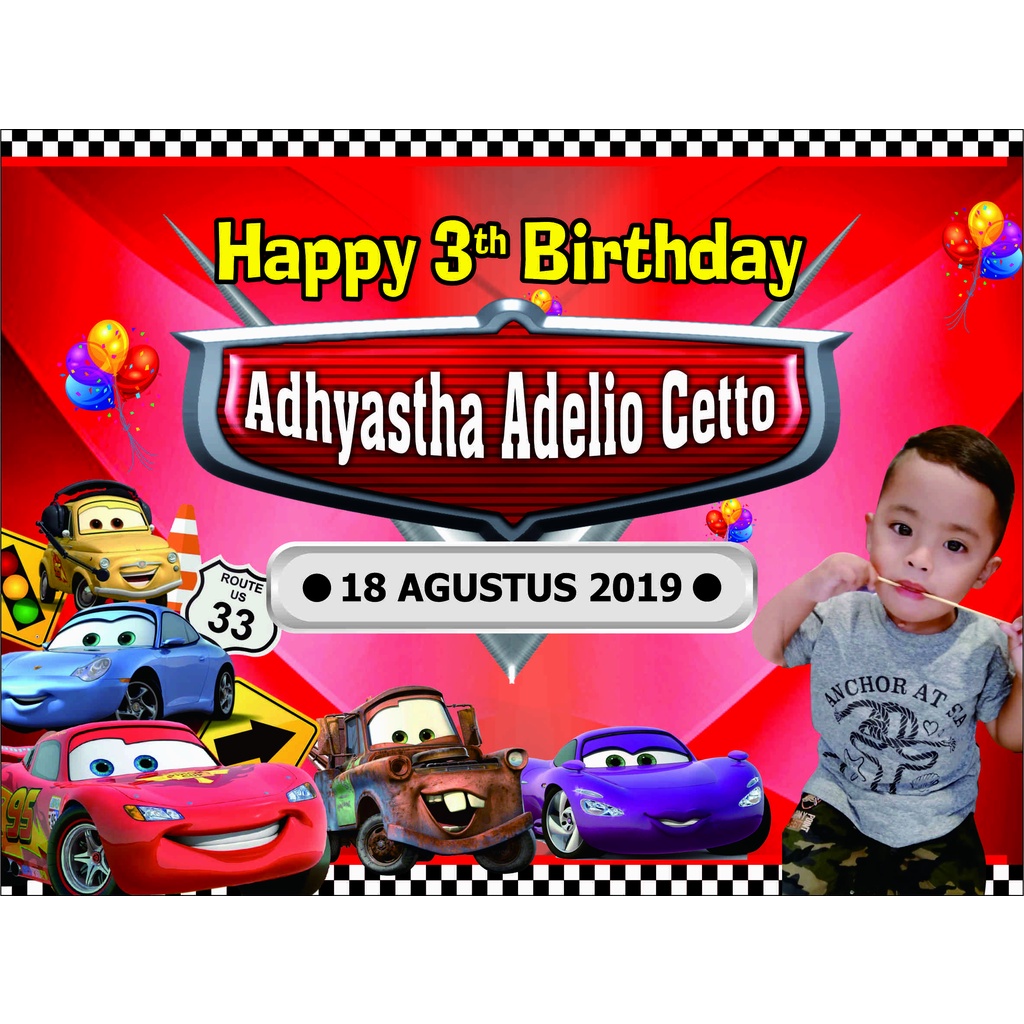 Jual Banner Ulang Tahun Anak, Banner Ultah Anak, Backdrop Ultah Anak ...