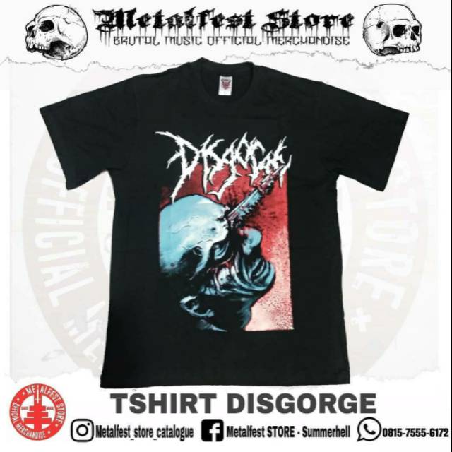 Jual Kaos Metal Disgorge US sizing / tshirt Disgorge Premium Heavenhell ...
