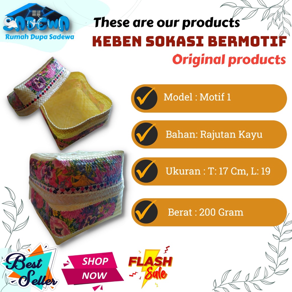 Jual KEBEN SOKASI BERMOTIF | Shopee Indonesia