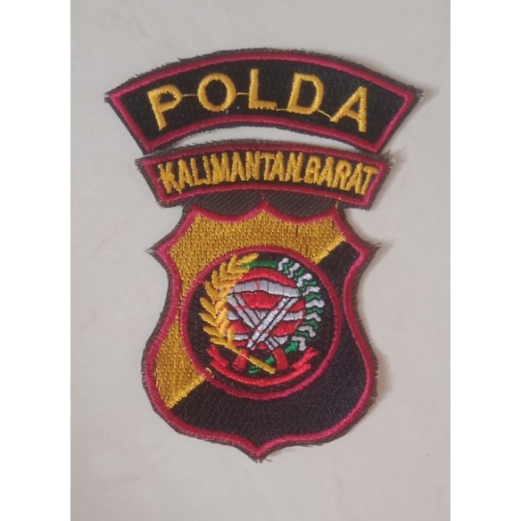 Jual BET BORDIR LOGO LAMBANG POLDA KALBAR KALIMANTAN BARAT | Shopee ...