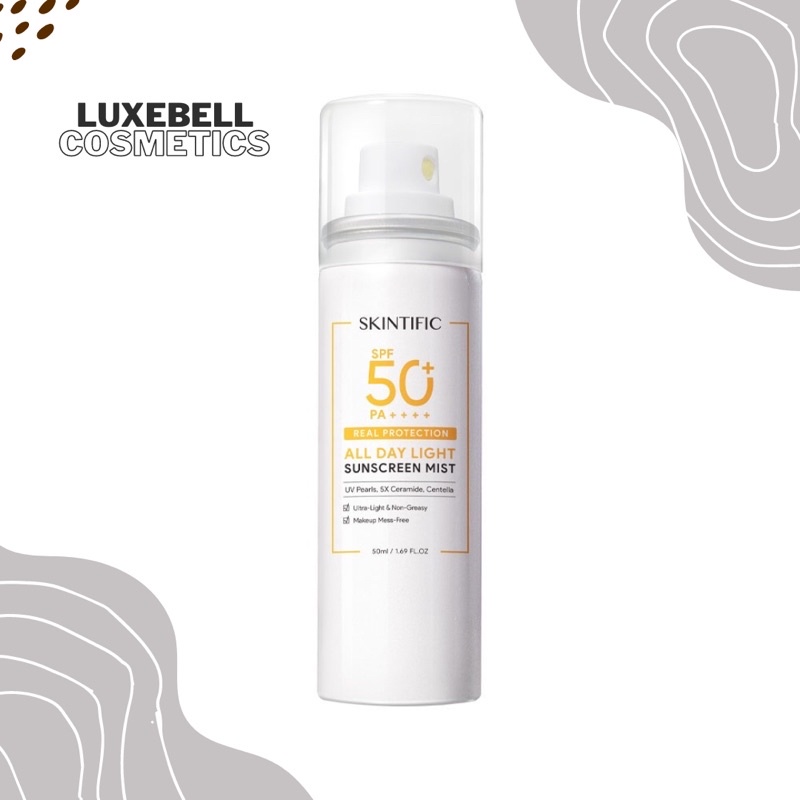 Jual Skintific All Day Light Sunscreen Mist SPF 50+PA++++ (READY) | Shopee Indonesia