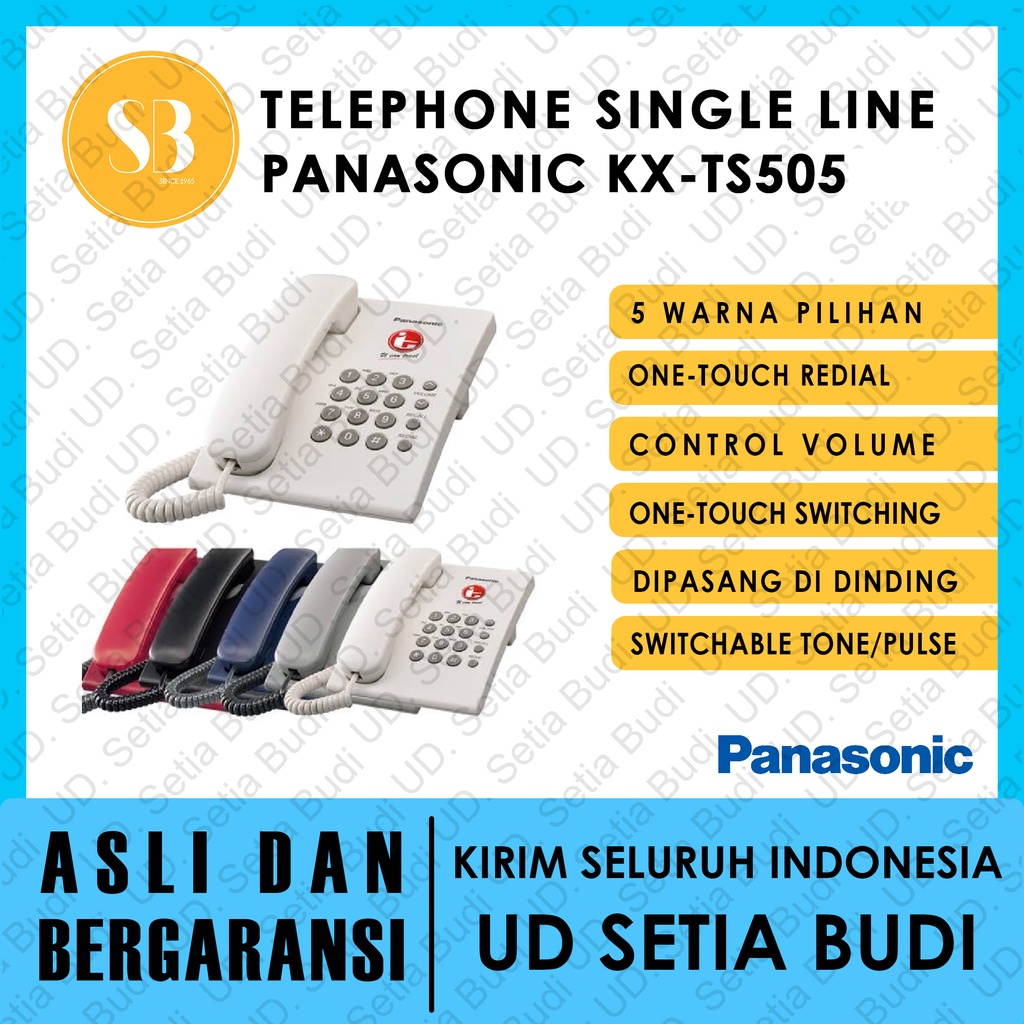 Jual Telephone Single Line Panasonic KX-TS505 | Shopee Indonesia