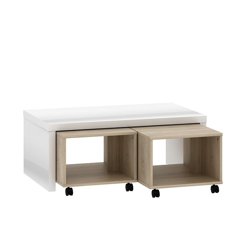 Jual Small Table White GL - Sonoma Oak (ARTNCT) | Shopee Indonesia