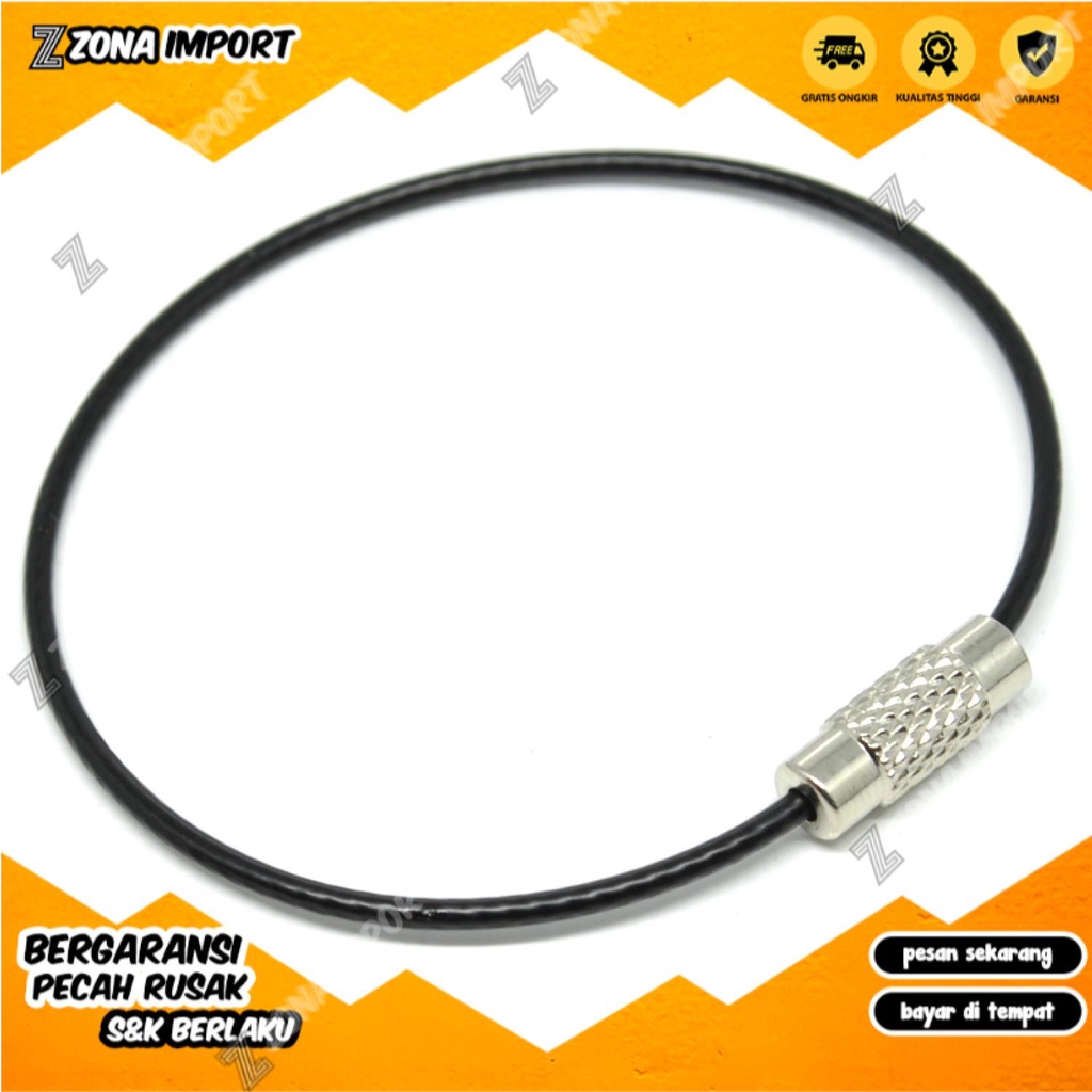 Jual Tali Besi Carabiner Metal Stainless Steel Wire Keys ...