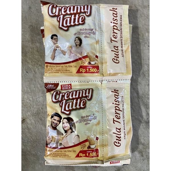 Jual Kopi TORABIKA CREAMY LATTE SACHET / RENCENG / 10 Sachet | Shopee ...