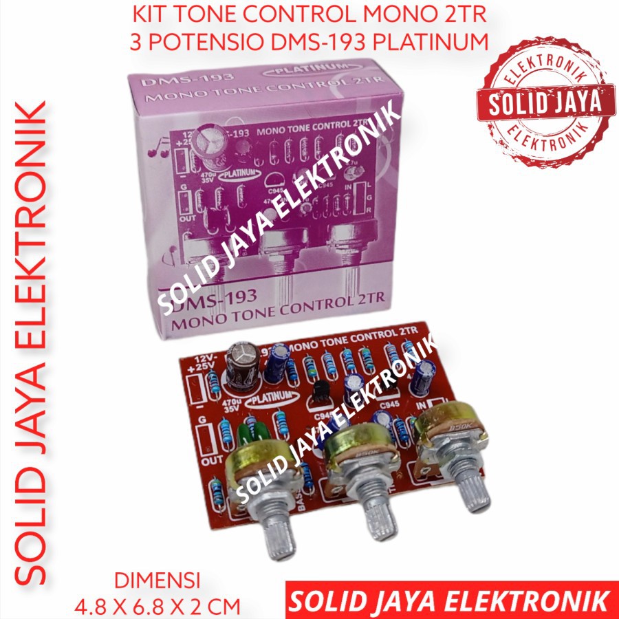 Jual TONE CONTROL MONO 3 POTENSIO DMS193 TONE KONTROL 2TR 2 TR TRANSISTOR DMS 193 DMS193 DMS-193 ...