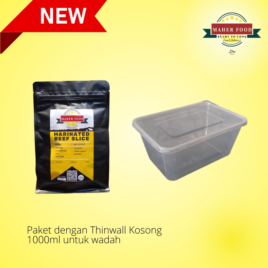 Jual Beef Slice Marinated 500gr /Daging Slice Marinasi/Daging Slice ...
