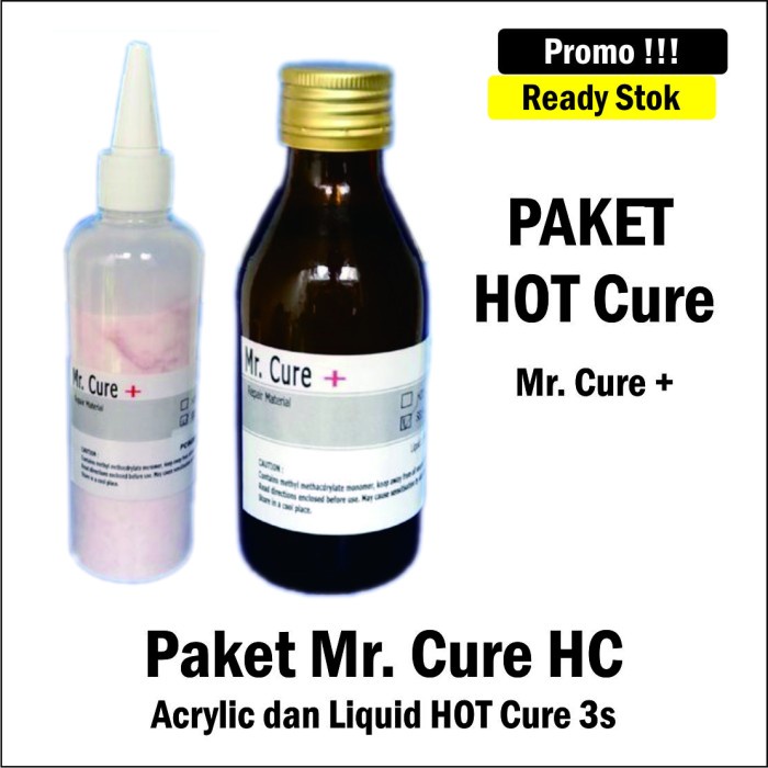 Jual Mr. Cure Powder HC & Mr. Cure Liquid HOT Curing 1 Set Paket HC ...