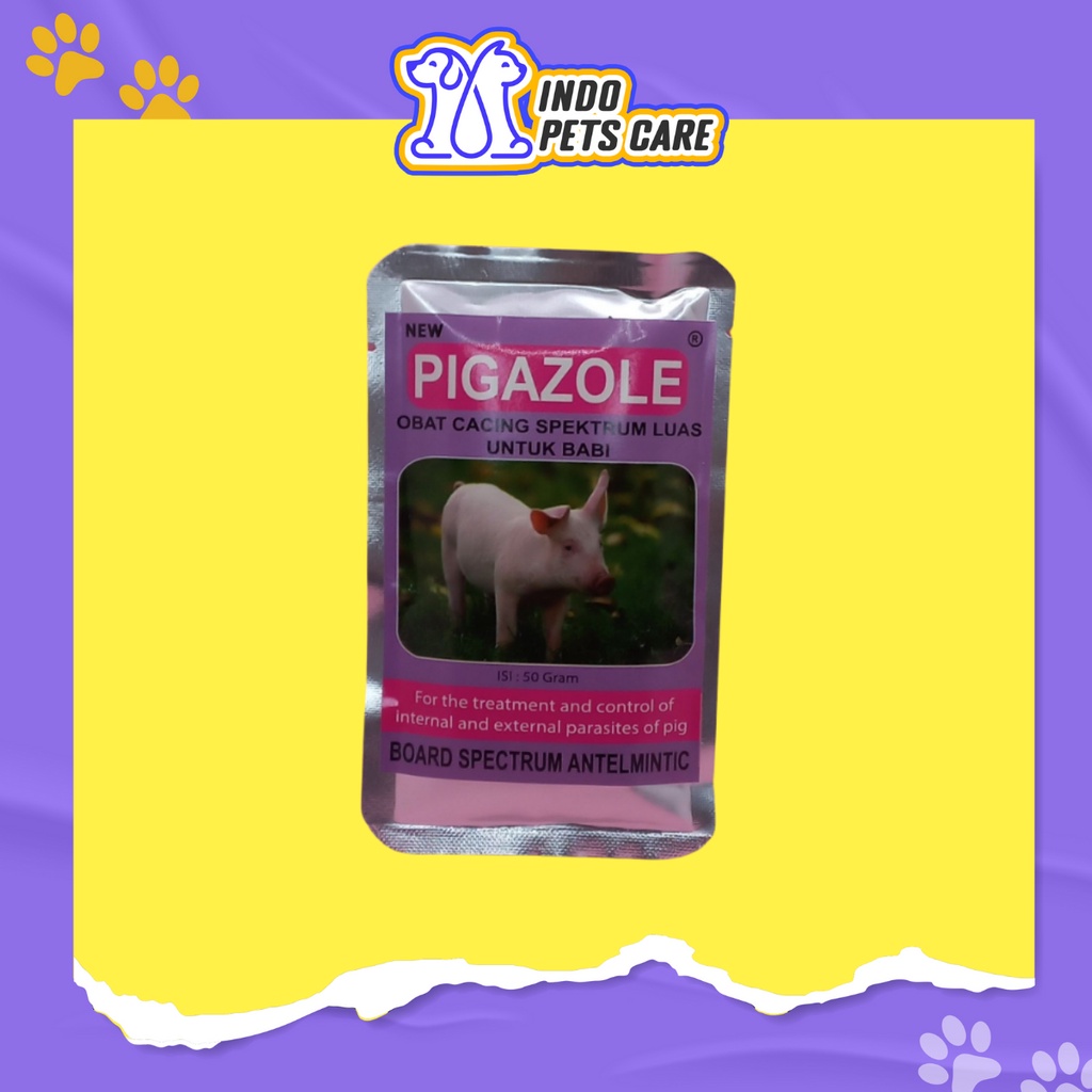 Jual OBAT CACING BABI - PIGAZOLE SERBUK 50GR - BUBUK ANTI CACING PITA ...