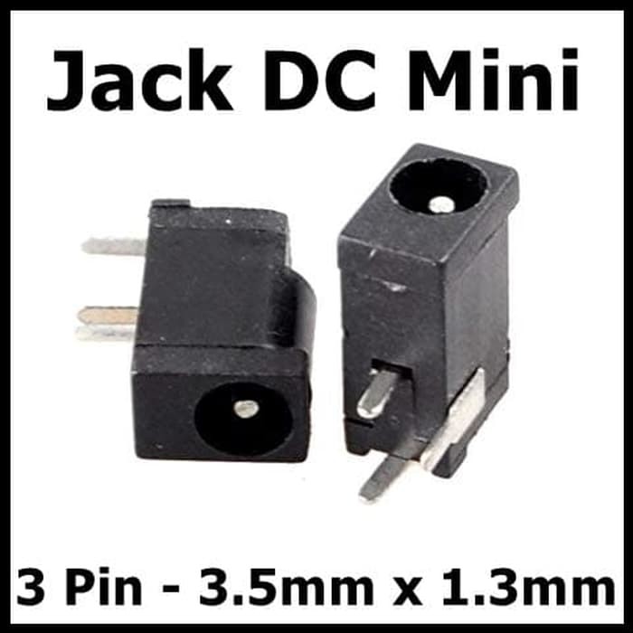Jual Isi 5 Pcs Soket Jack DC Mini Kecil Power Jack 3 Pin 3.5mm x 1.3mm ...