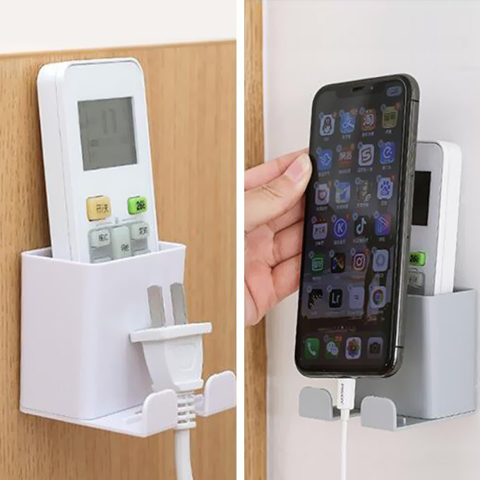 Jual Kotak Penyimpanan Multifungsi Remote HP Kabel Chargeran Tempel ...