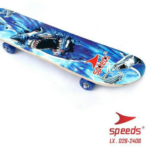 Jual CNC-1025., Skateboard Anak Tanggung Gambar Motif Kartun Berwarna ...
