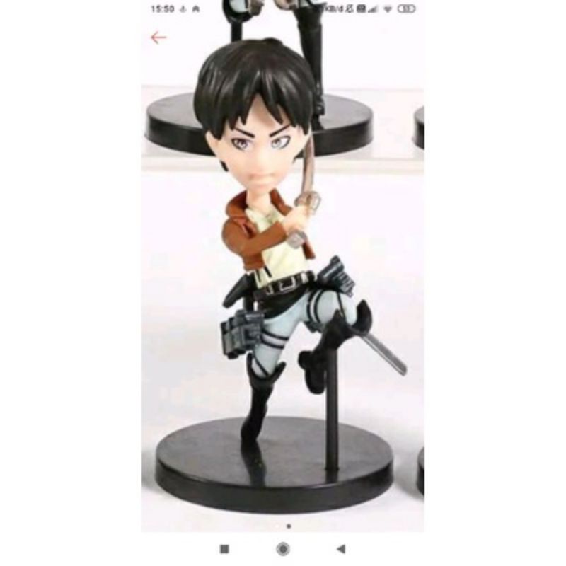 Jual SHF FIGMA ATTACK ON TITAN EREN MIKASA LEVI ACTION FIGURE | Shopee ...