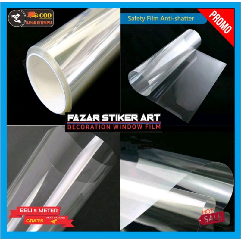 Jual Stiker Wallpaper Stiker Kaca Film Clear bahan transparan For ...