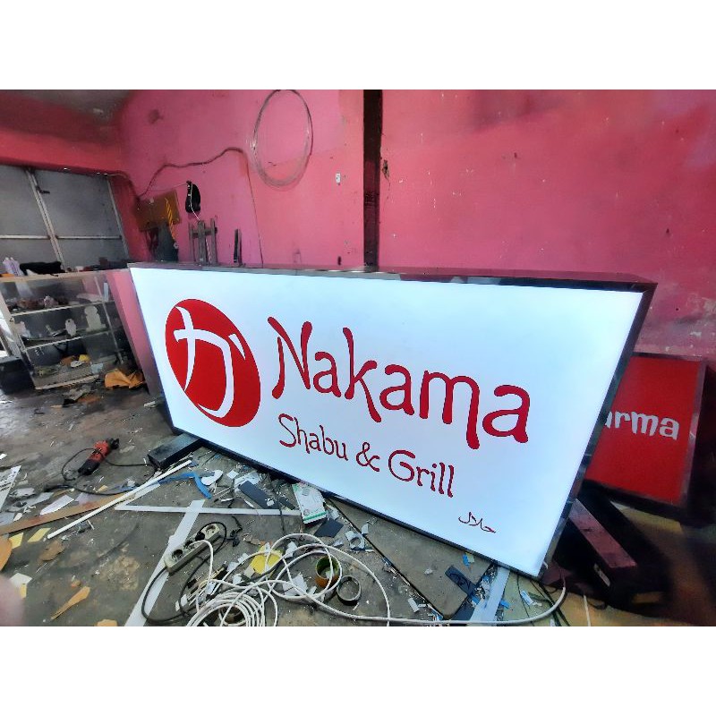 Jual neon box plus pemasangan | Shopee Indonesia