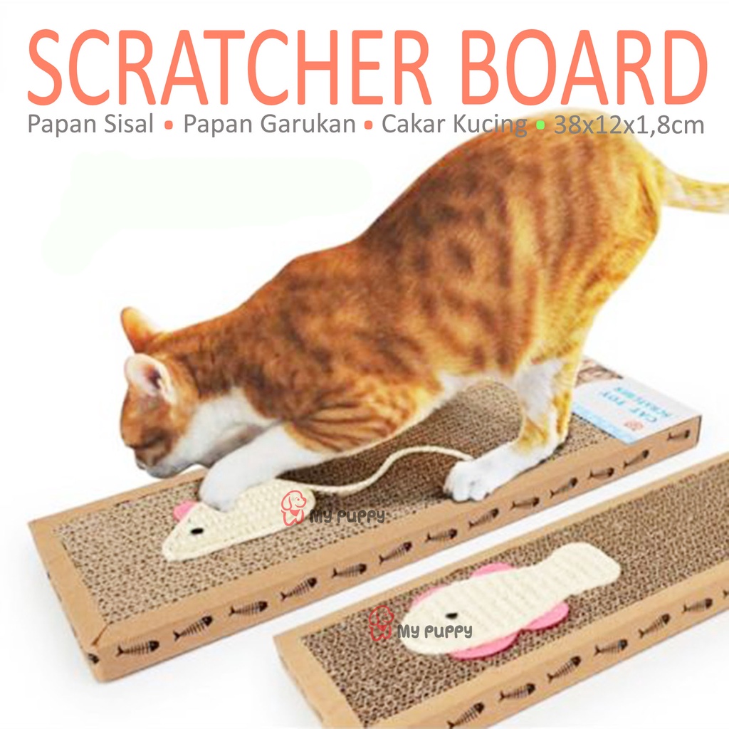 Jual SCRATCHER BOARD - GARUKAN KUCING - CAKAR KUCING - POLA TIKUS ...