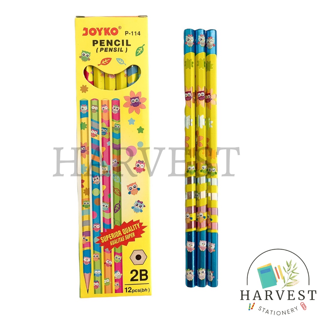 Jual Pensil 2B JOYKO P-114 Motif fancy - 1 PACK ( ISI 12 PCS ) | Shopee ...