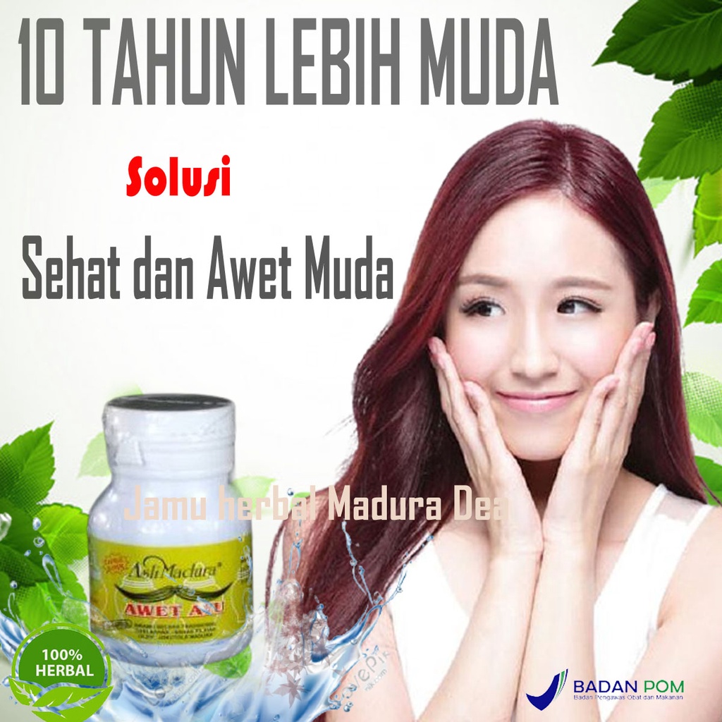 Jual OBAT JAMU HERBAL AWET MUDA ANTI KERUT MENCEGAH PENUAAN DINI MEREMAJAKAN KULIT HALUS SEGAR ...