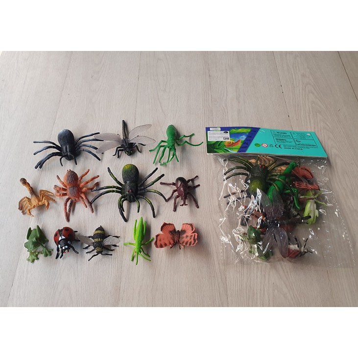 Jual MAINAN INSECTA SERANGGA KARET 12 PCS HEWAN TERBANG ANIMAL | Shopee ...