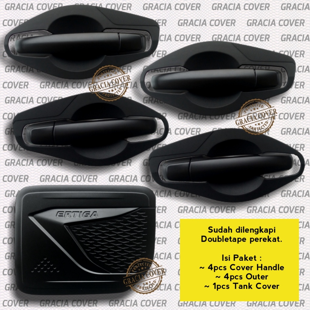Jual PAKET ERTIGA LENGKAP HEMAT HANDLE OUTER & TANK COVER ELEGANT HITAM DOFF 2012-2017 | Shopee ...
