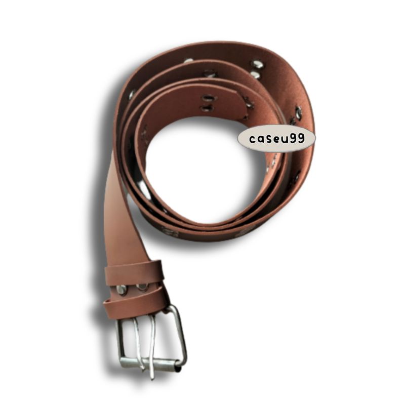 Jual ikat pinggang sabuk Harajuku putih brown coklat unisex stardy belt ...